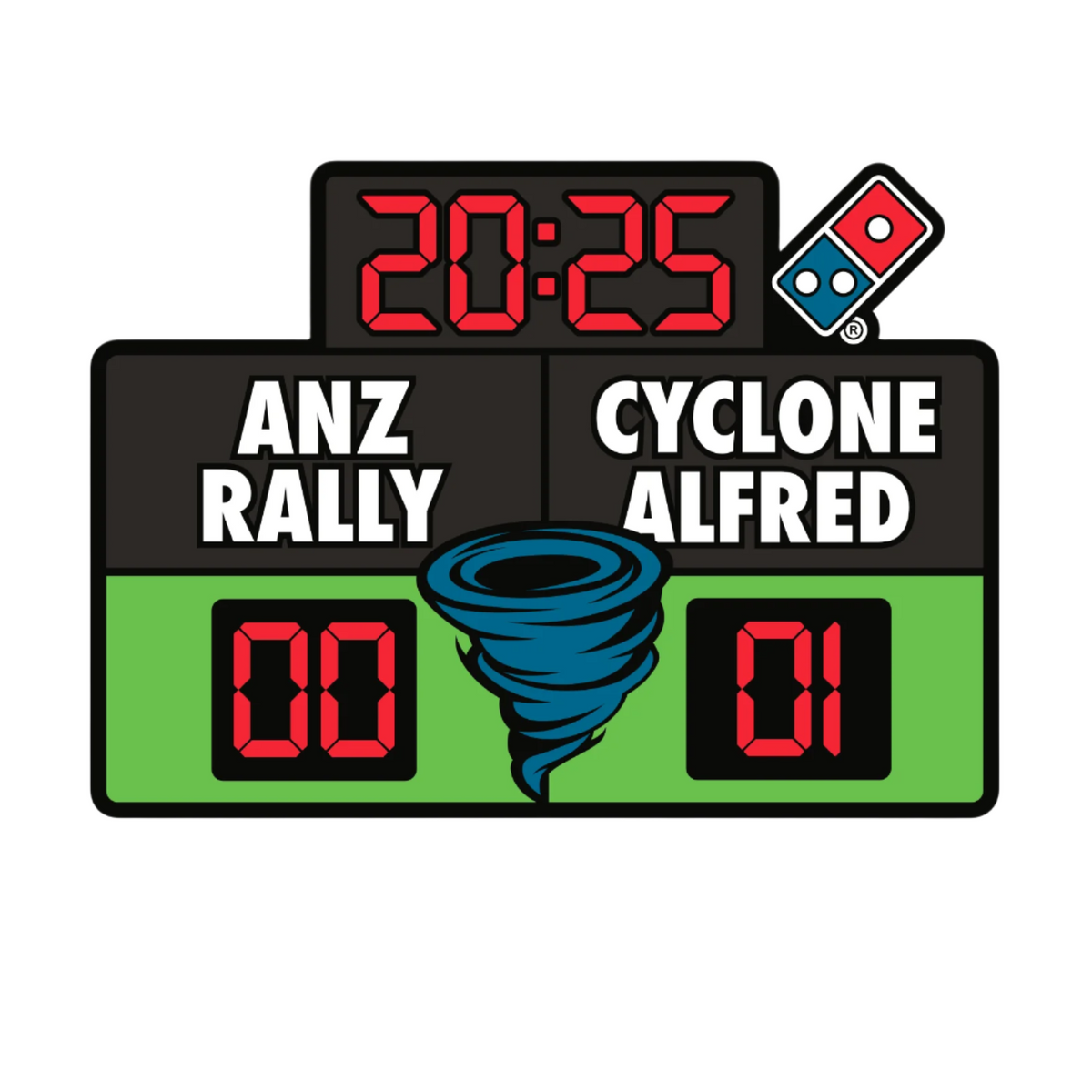 Cyclone Alfred - Enamel Pin – The Slice Group